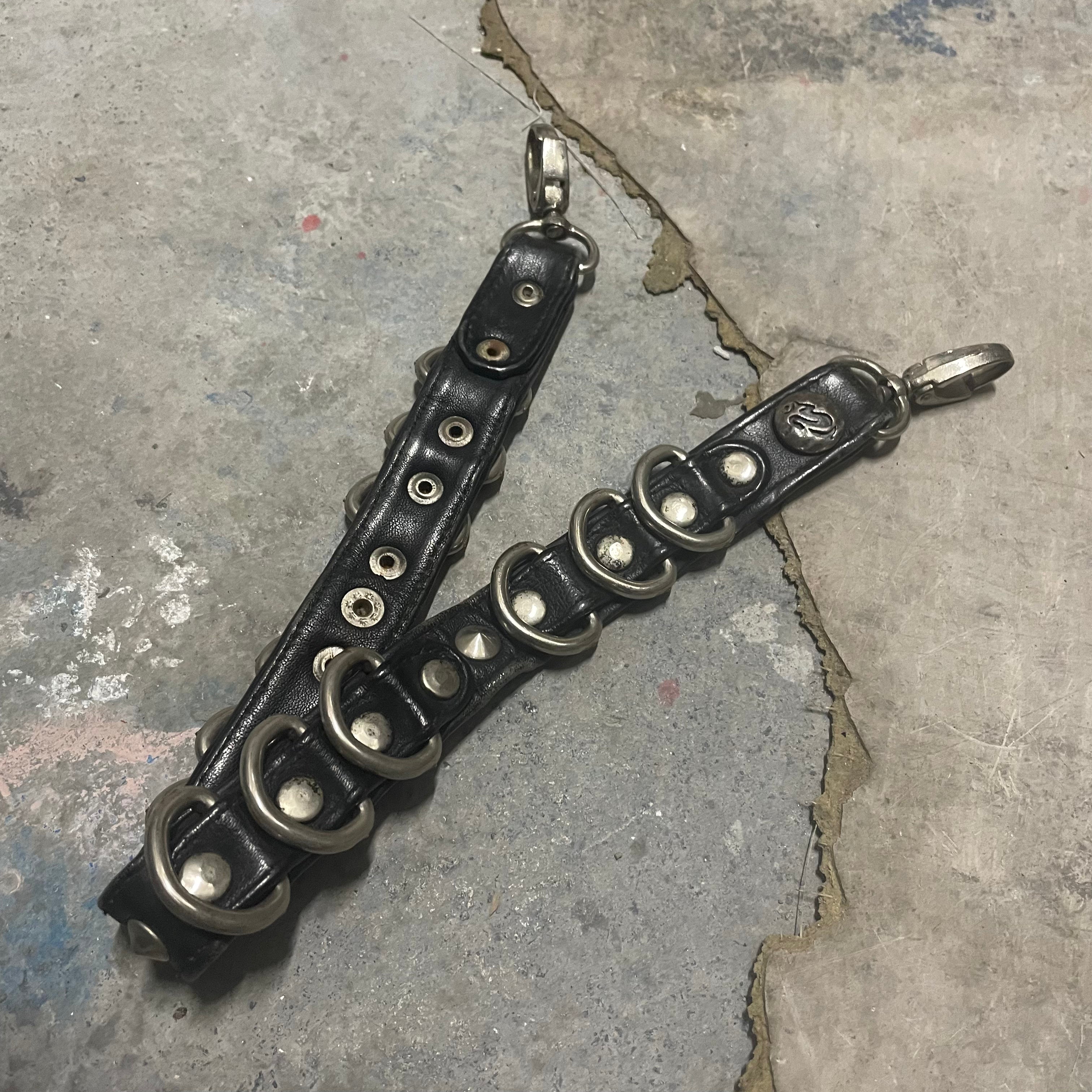 Kmrii Black Leather Metal Ringlet Wallet Chain – Jubilee Archive