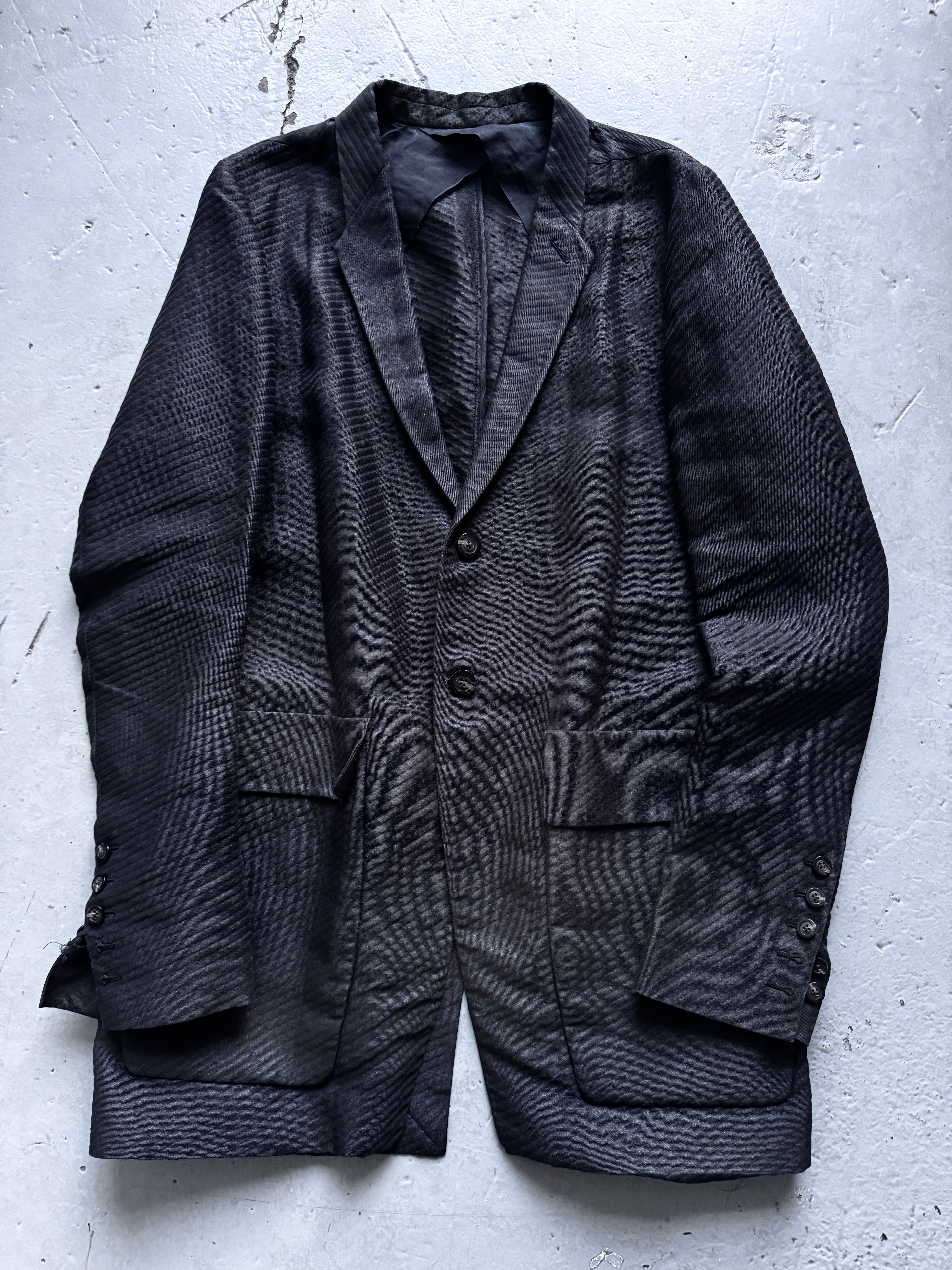 rick owens ss18 dirt semi sheer cargo blazer M – Jubilee Archive